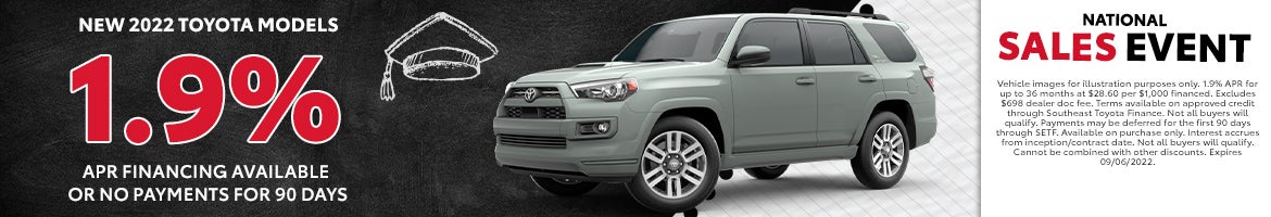 New SUV Models | Toyota of New Bern | North Carolina Dealership